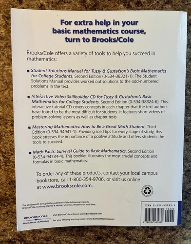 Basic Mathematics for College Students : (With CD-ROM, Make the Grade ...