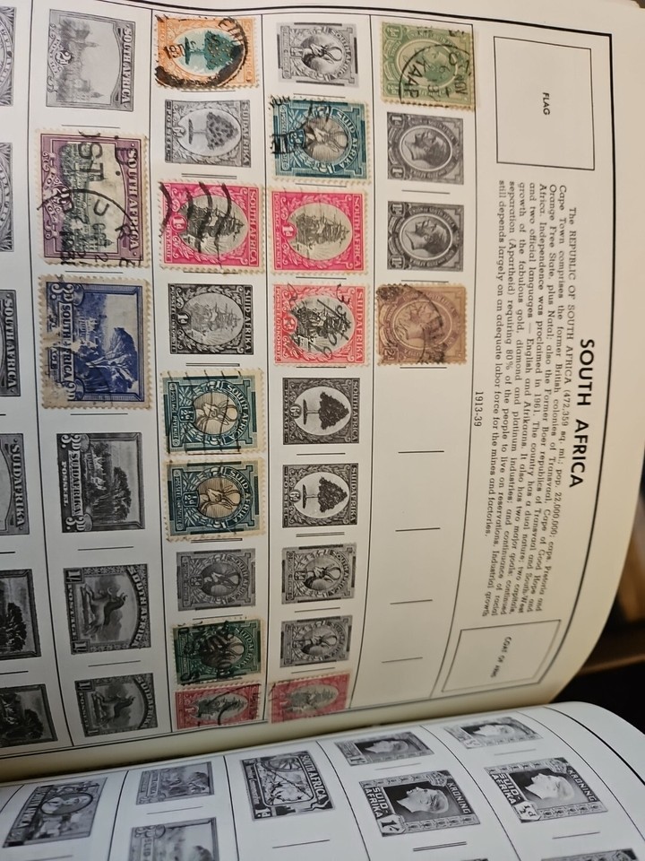 Over 1000 Stamps Standard World Harris Stamp Album Collection 8E46 | eBay