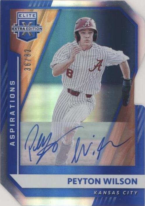 2021 Panini Elite Extra Edition - Peyton Wilson #66 Aspirations Die-Cut Signatures /82 (AU, RC ...