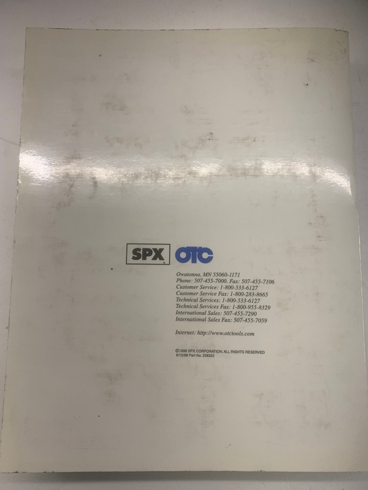 1998 SPX OTC TSB Manual VOL. 2 # 238323 | eBay