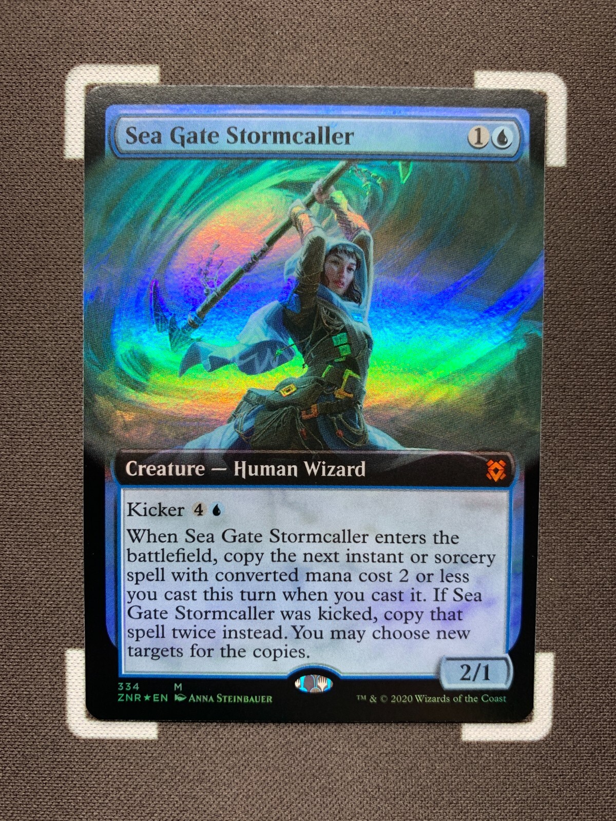 Sea Gate Stormcaller - FOIL Extended - 334 - Mythic - Zendikar Rising ...