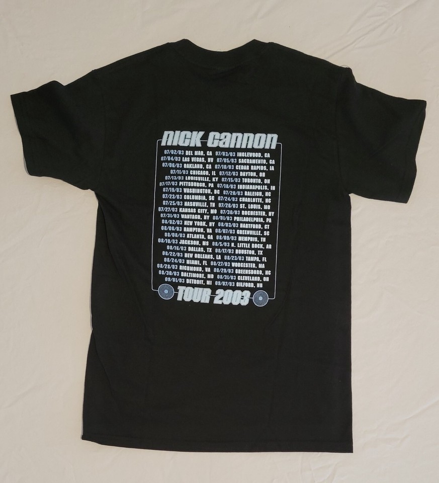 Nick Cannon Official 2003 Tour Merch Black T-shirt Size Small, Masked ...