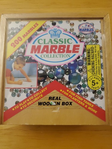Imperial Classic Marble Collection - 200 Count New Marbles w/ Wooden Box | eBay