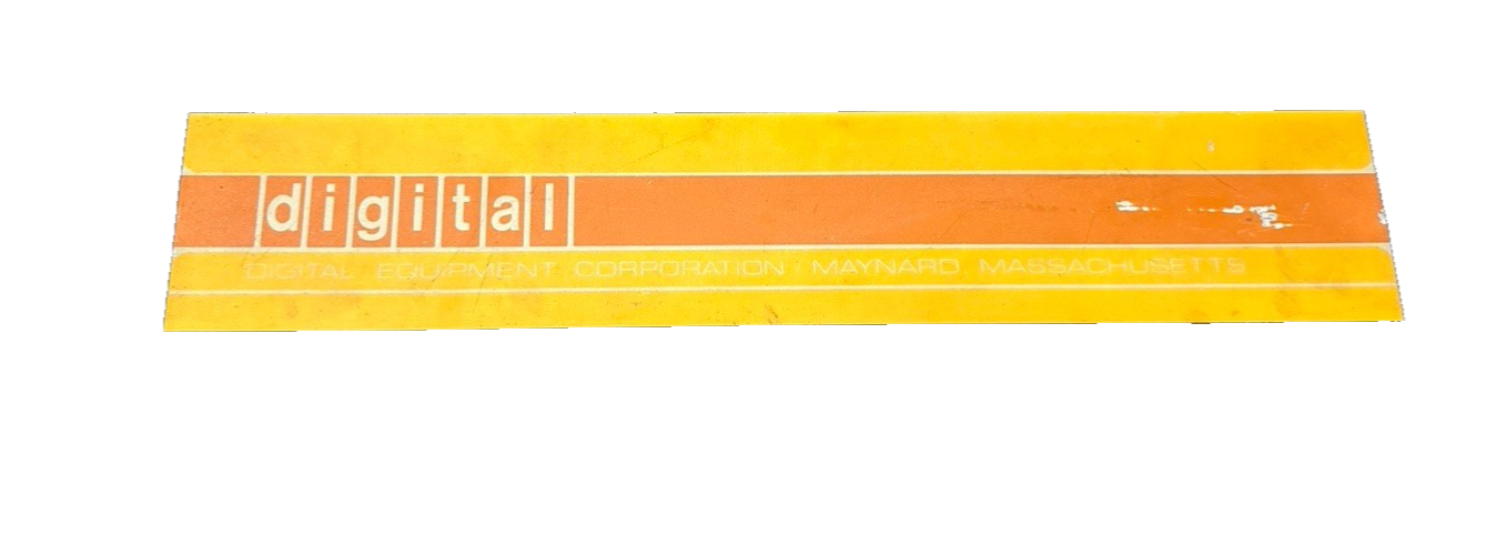 VINTAGE DIGITAL DEC MAINFRAME SIGN – Rare 1980s Computer Server Room ...