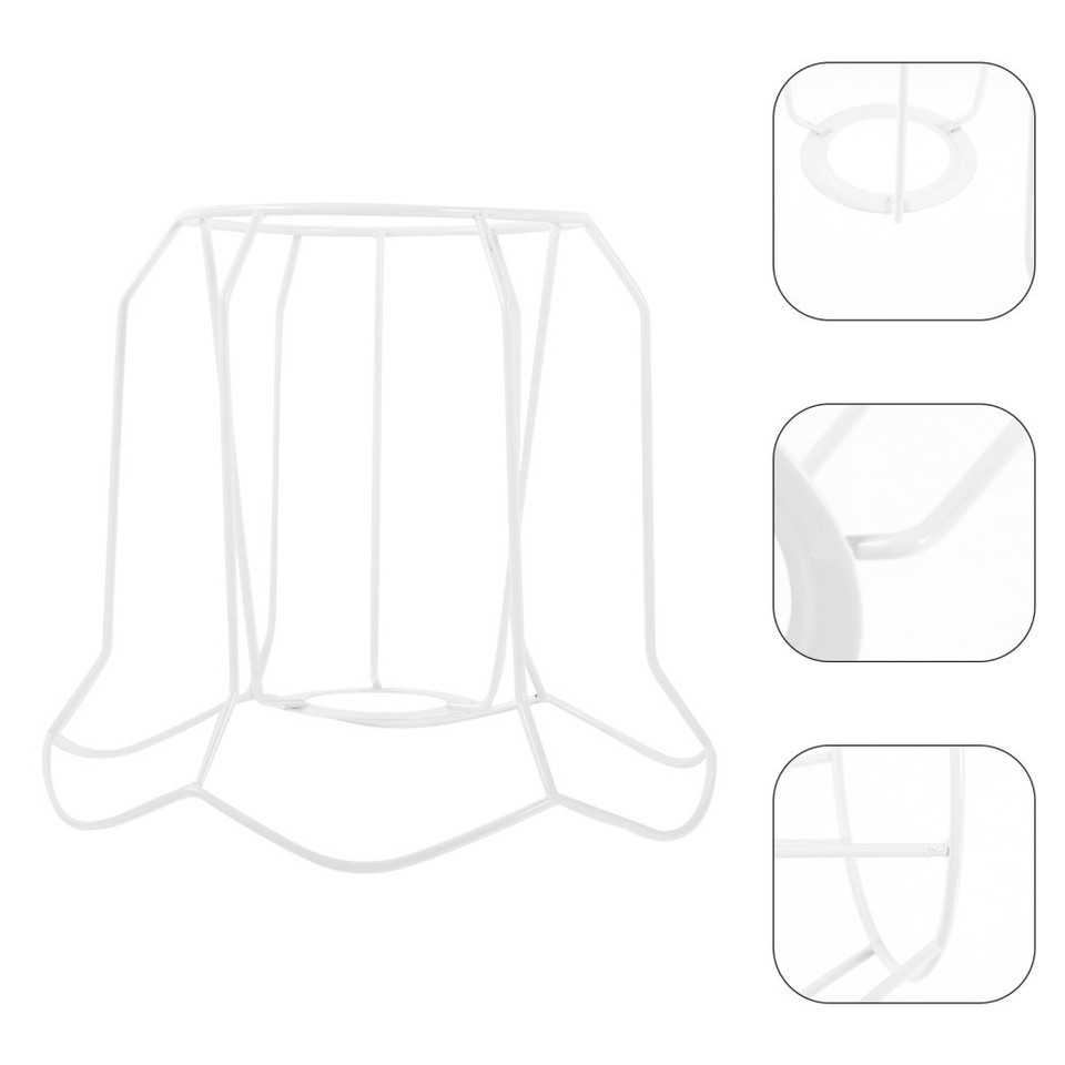 Metal Lamp Shade Frame Iron Wire Light Shade Cage Frame Lampshade ...