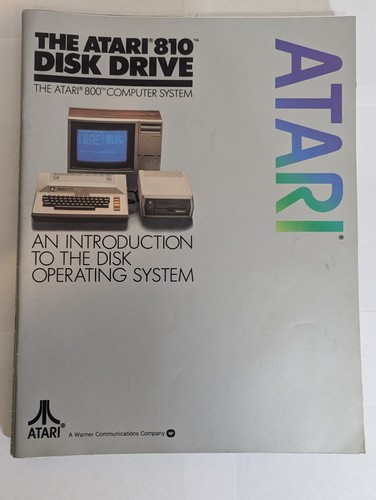 810 DISK DRIVE Introduction to Disk OPERATING System CO60054 Atari 800 ...