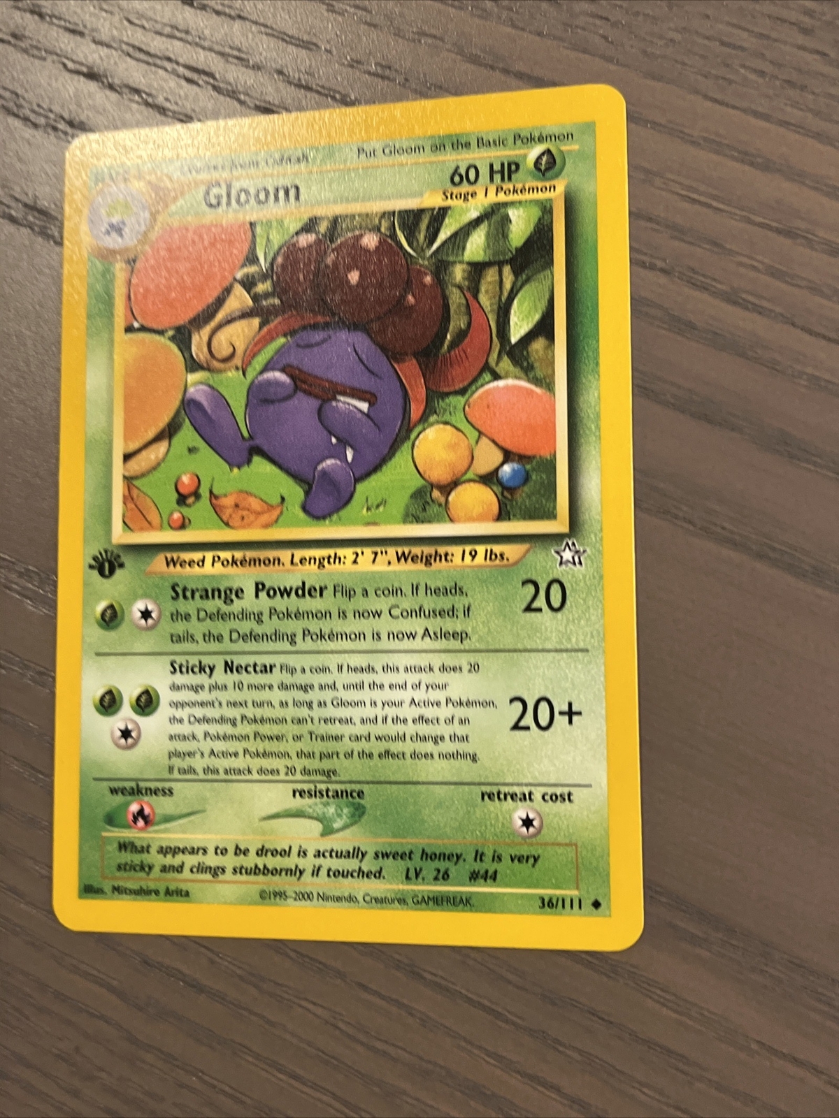 Pok%C3%A9mon+TCG+Gloom+Neo+Genesis+36+Regular+1st+Edition+Uncommon for ...