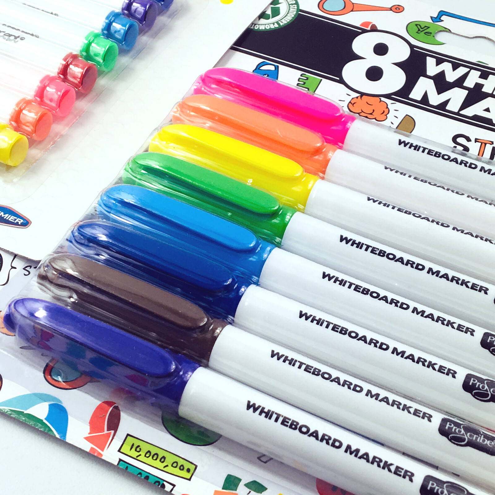 8 X Markers Set Whiteboard Drywipe Marker Smooth Writing Wipeable Board ...