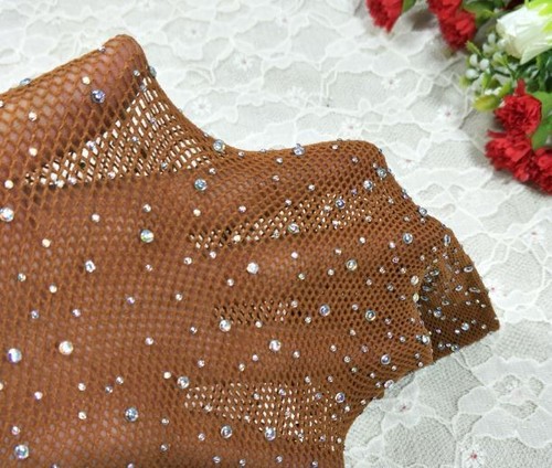 Womens Fishnet Tights Sexy Crystal Pantyhose Hosiery Carnival Festival ...