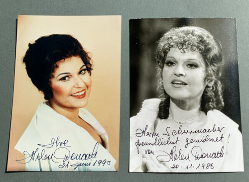 2x HELEN DONATH Oper In-person signed 2 Fotos 10x15 Autogramm | eBay