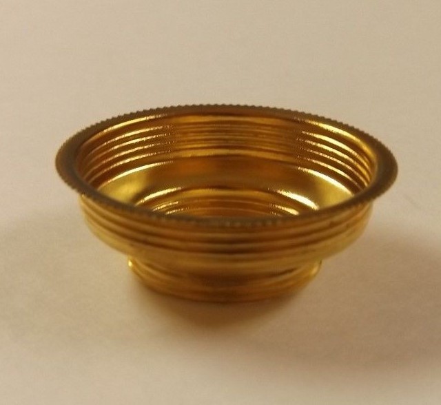 SOILD BRASS #1 TO #2 EXPANDING COLLAR FOR OIL KEROSENE LAMP BURNER NEW ...