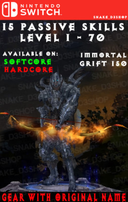 Diablo 3 - Nintendo Switch - Modded PRIMAL Set - Unhallowed Essence - D ...