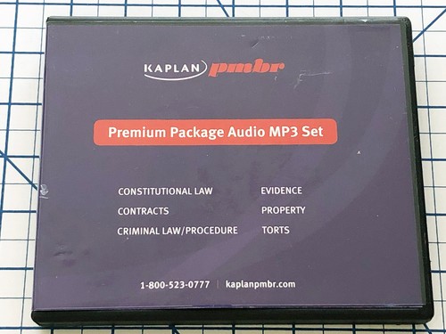 Kaplan PMBR MBE Audio MP3 CD Contracts Torts Property Con Law Criminal ...