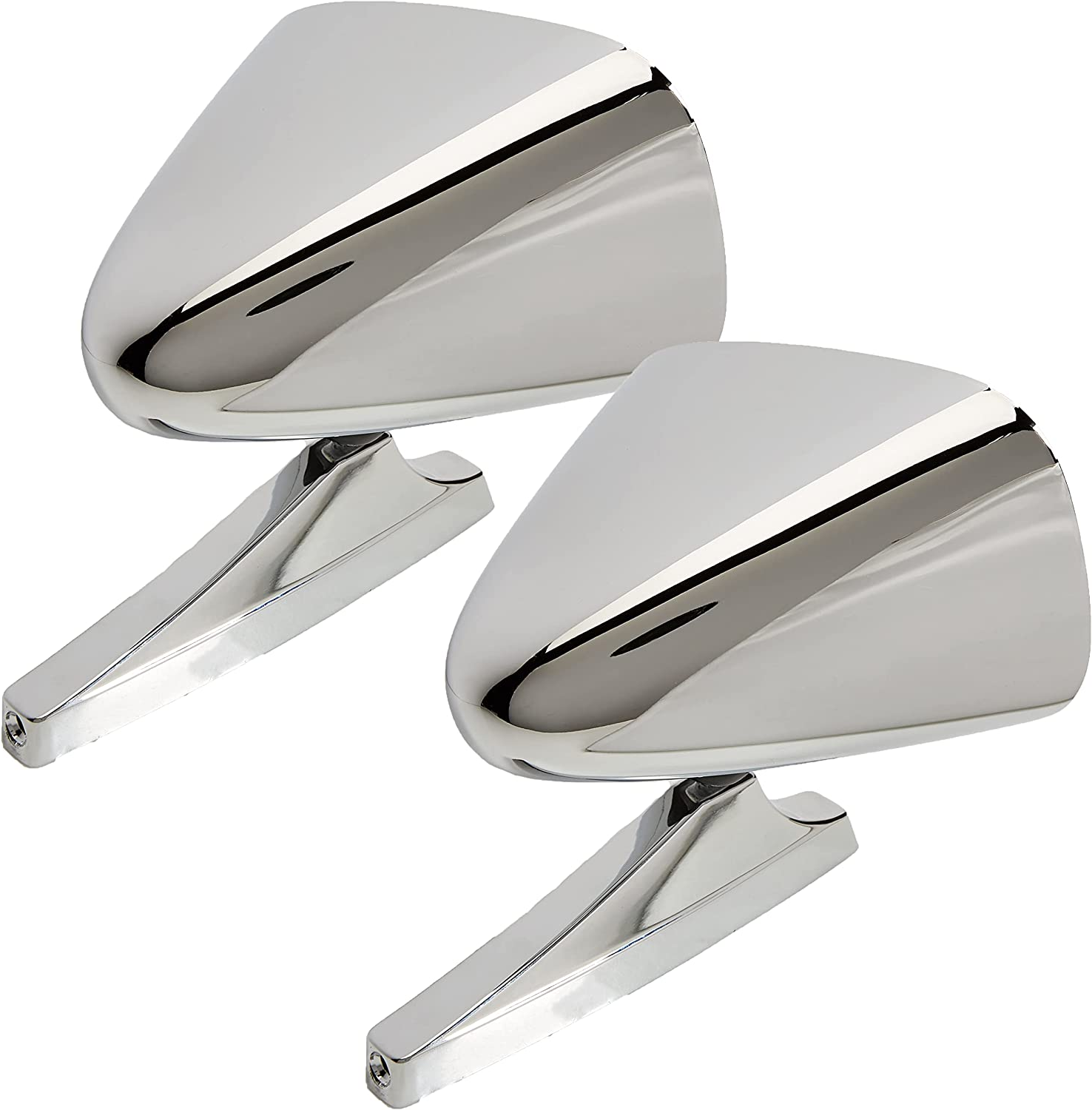 Dual Vintage Style Chrome Sport Bullet Mirrors For Hot Rods Classic ...