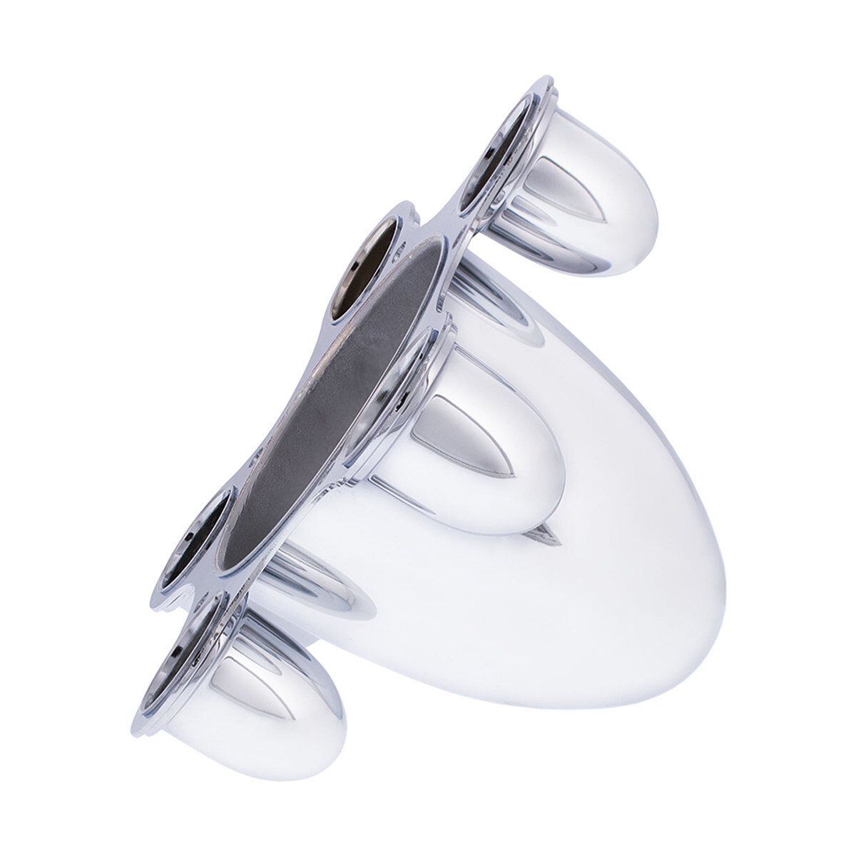 United Pacific C8057 Chrome 5 On 4-1/2" Vintage Spider Wheel Hub Cover ...