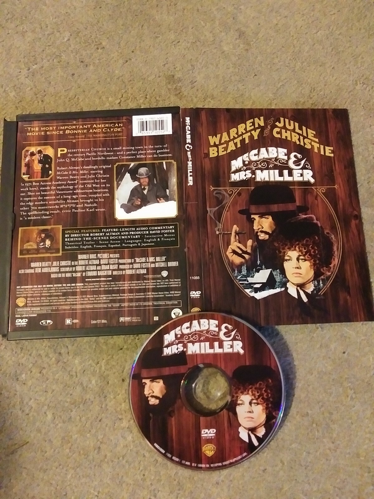 McCabe & Mrs. Miller (DVD, 1971) - Warren Beatty, Julie Christie ...