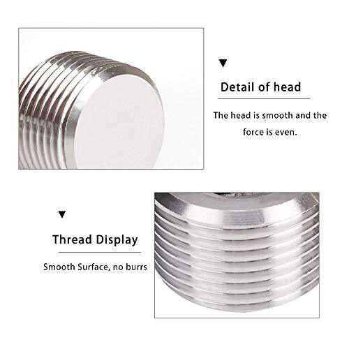 1/8 NPT Pipe Plug Male Thread Stainless Steel Fitting Countersunk Inte ...