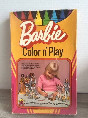 BARBIE 1974 COLORFORMS INC. COLOR N' PLAY SET w/PJ, JULIA & FRANCIE | eBay