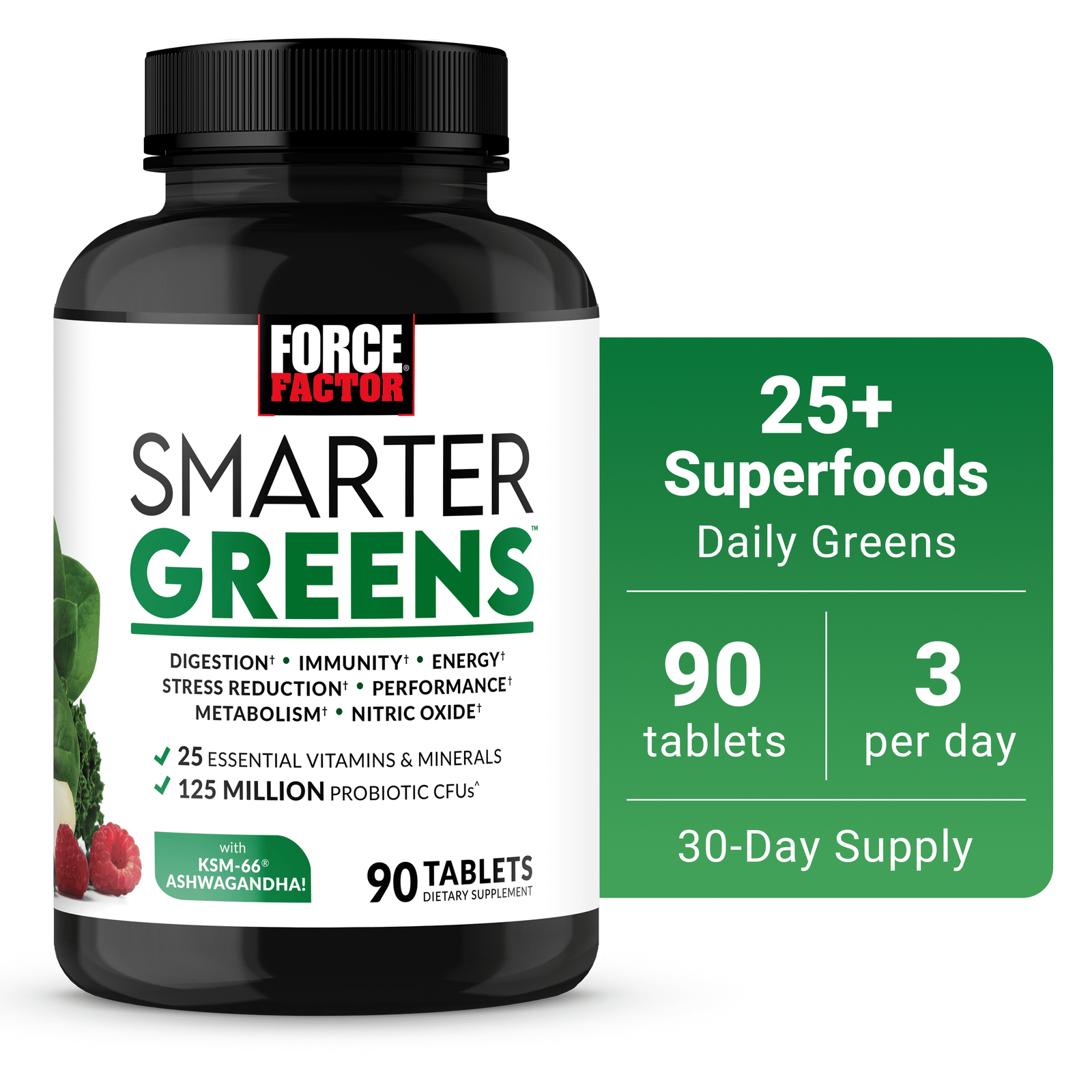 Smarter Greens Tablets, Greens Superfood Supplement, 90 Tablets ...