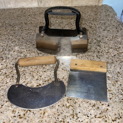 Lot of 3 Antique/Vintage Primitive Food Choppers #p16 | eBay