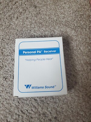 Williams Sound PPA R35E Personal PPA Select FM Receiver | eBay