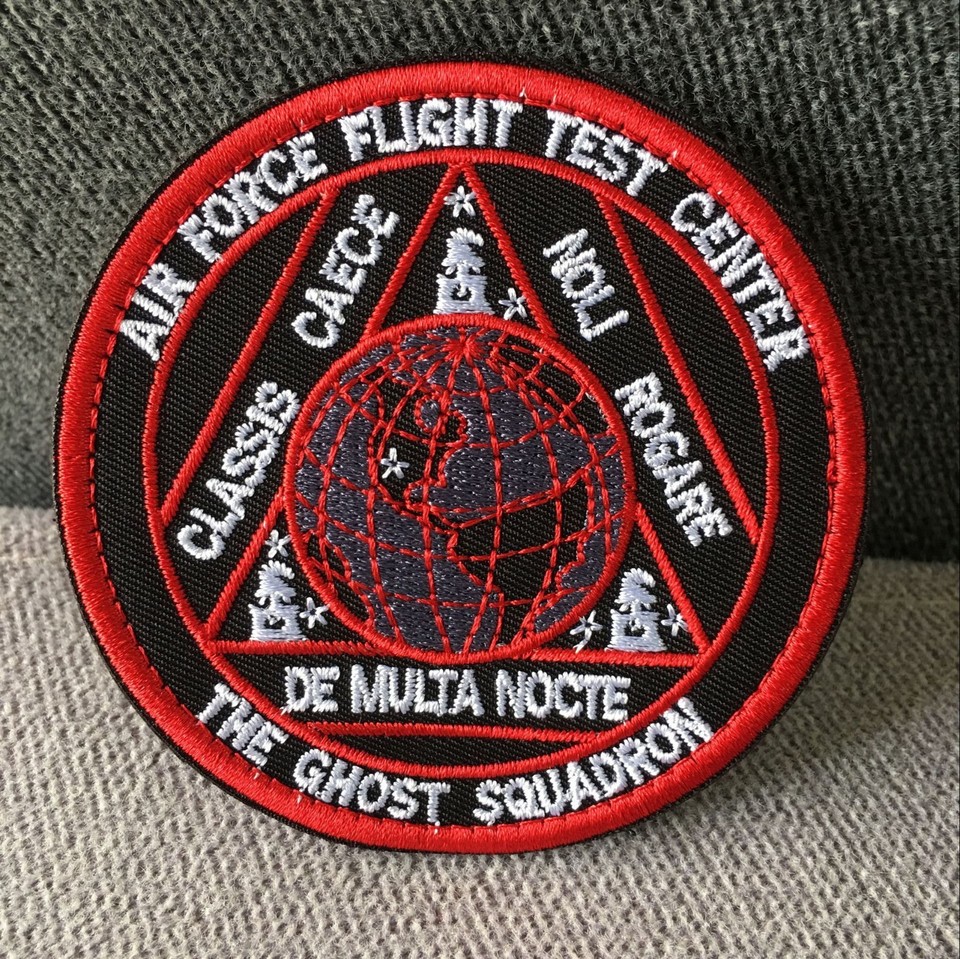 Embroidered US ARMY AIR FORCE Black Ops Area 51 Hook Loop Patch ...