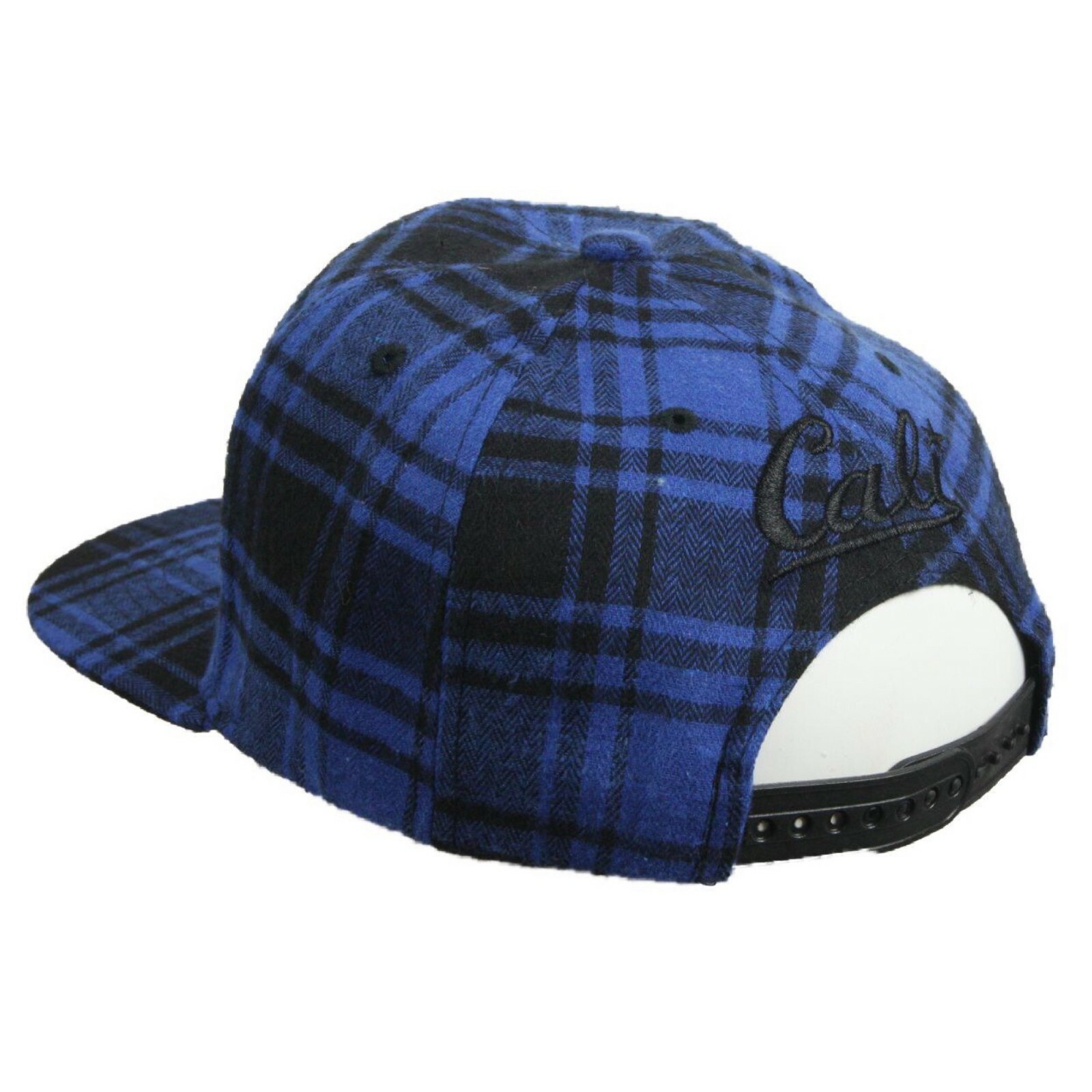 Baseball Cap CALI Sun Hat CA Check Snapback Flat Bill Hip Hop ...