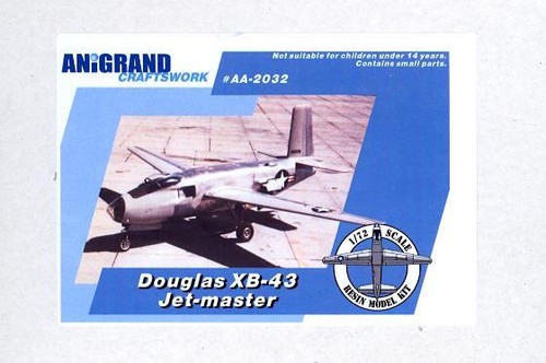 Anigrand Models 1/72 DOUGLAS XB-43 JET-MASTER Bomber | eBay