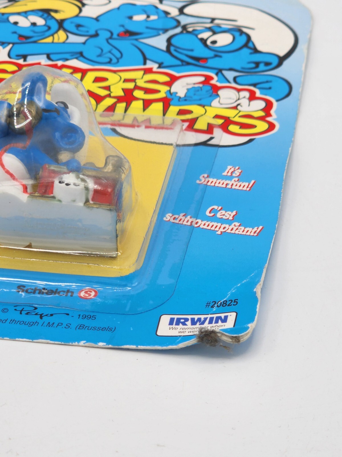 Vintage SEALED 1995 SMURF Irwin Figure Schtroumpf NIP #20825 TELEPHPONE ...