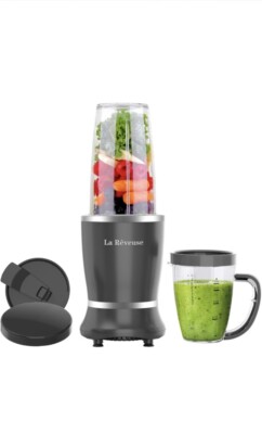 La Reveuse Personal Size Blender 250 Watts Power for Shakes Smoothies ...