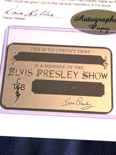 Elvis Rarest Gold Card Backstage Pass for EP Show. Only 100 Made. | eBay