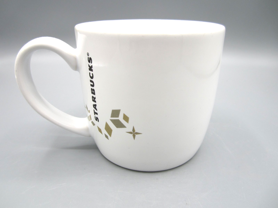 Starbucks White 2013 Holiday Green Mermaid Logo Tea Coffee Mug 14 oz ...