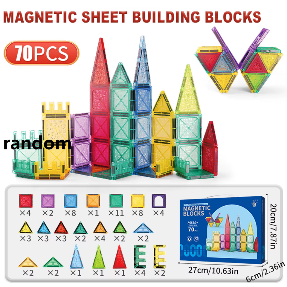 Magnetic Tiles for Kids Ages 3-5 4-8 Magnet Toys for 3 4 5 6 7 8+ Year ...