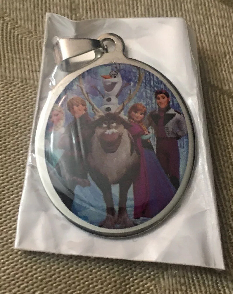 Frozen Pendant For Necklace 1” Oval Metal Anna Elsa Olaf Etc | eBay