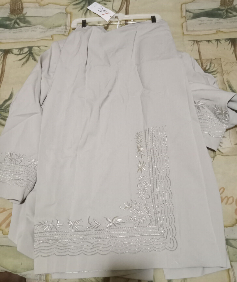 NWT: Lisa Rene 2pc: Gray Silver CHURCH SUIT Size:22 | eBay