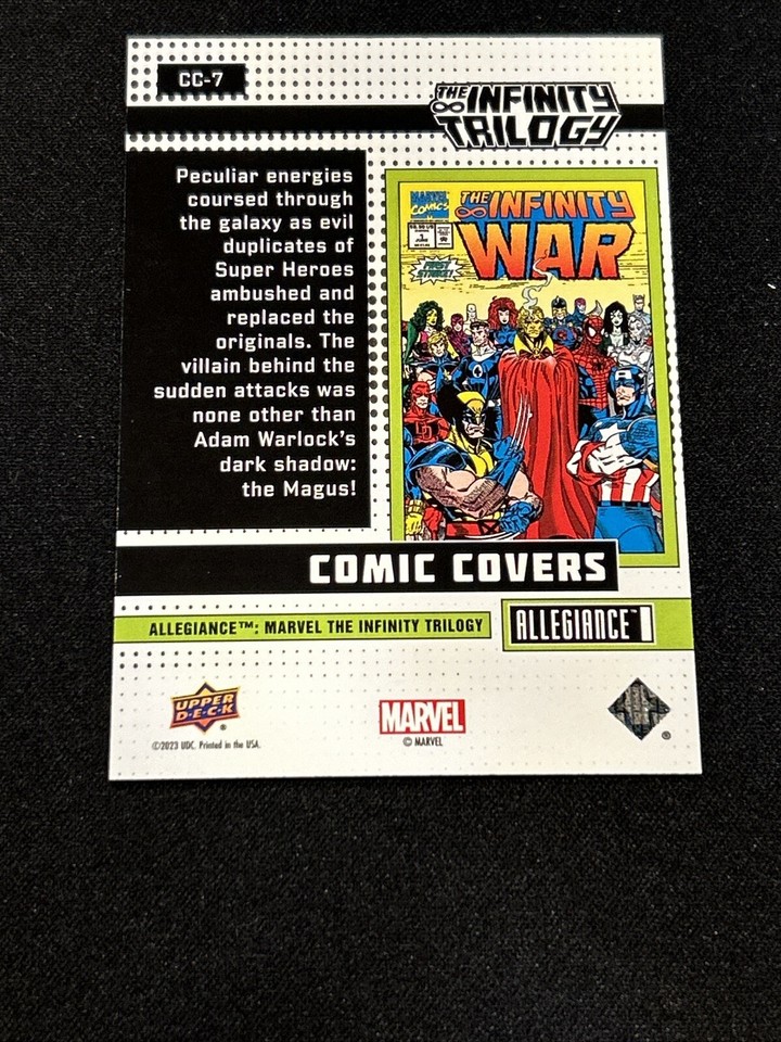2023 Marvel Allegiance The infinity Trilogy Lenticular Comic Covers War ...