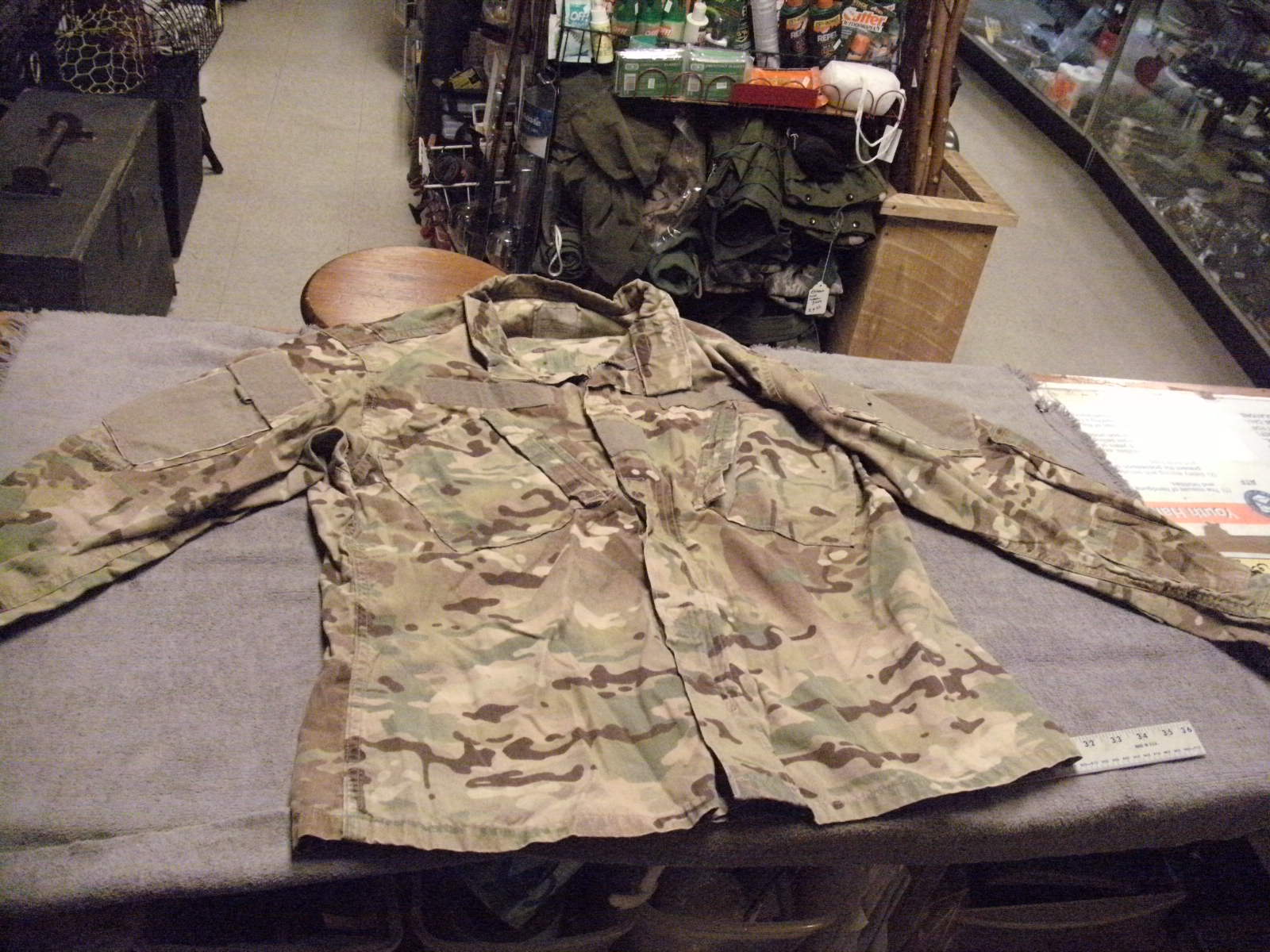 US Military Flame Resistant ACU Combat Jacket , Insect Repellent Size ...