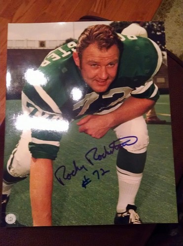 Autographed PAUL ROCKY ROCHESTER 8X10 New York Jets Photo - w/COA p1 | eBay