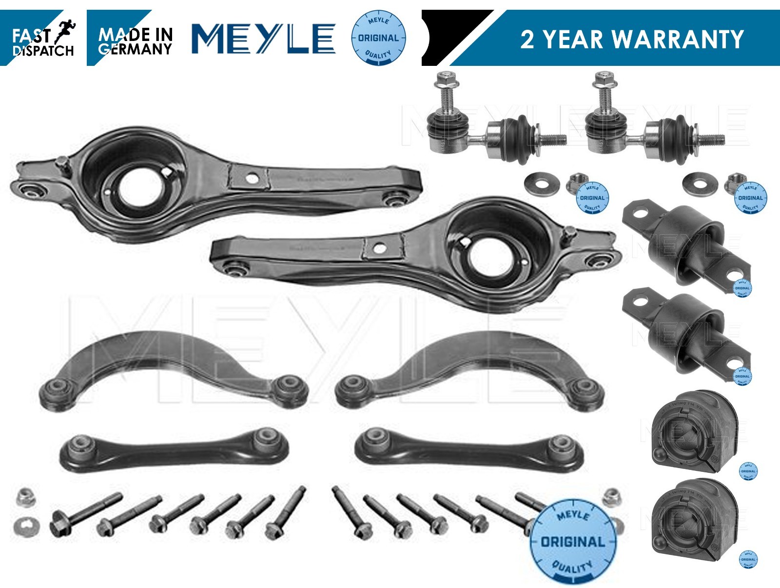 FOR FORD FOCUS MK2 REAR UPPER LOWER TRAILING CONTROL ARMS LINKS D ...