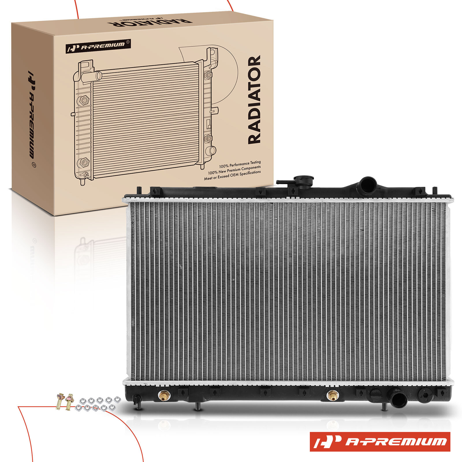 A-Premium Radiator w/ Oil Cooler for Dodge 2000 GTX Mitsubishi Galant ...