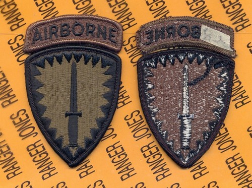 USA Special Operations Command Europe Airborne SOCEUR OD Green Black ...