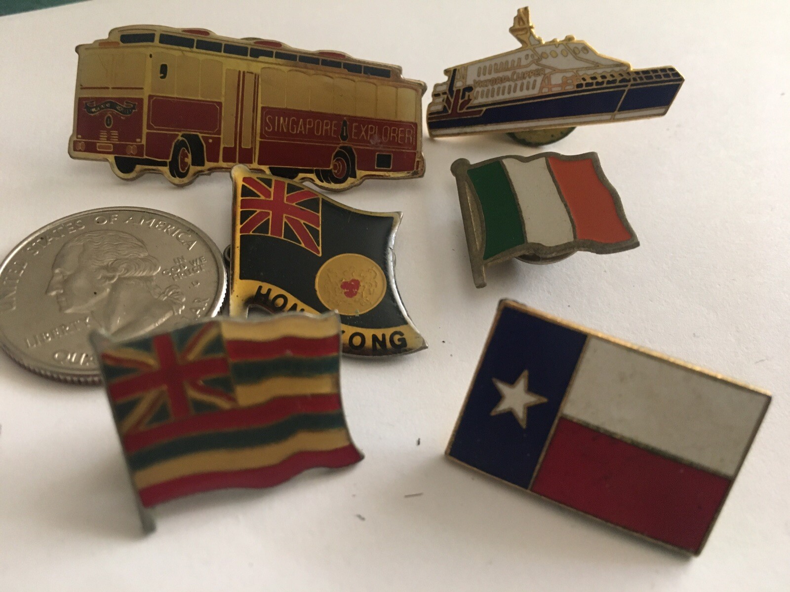 Vintage Flags and Countries Pins - Lot 7 - 6 Pieces | eBay