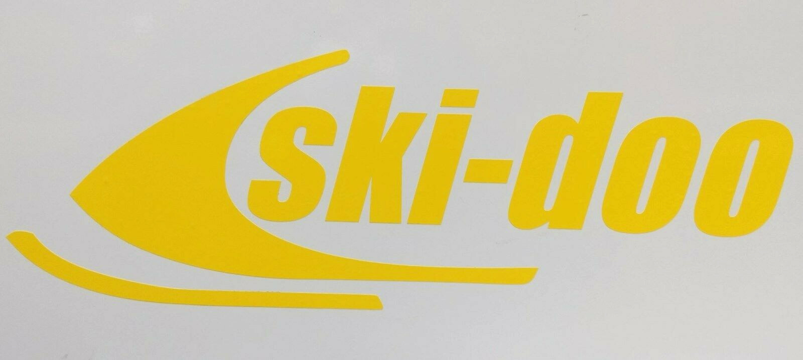 Vintage Ski-Doo Snowmobile Trailer Vehicle Decal Sticker Yellow or ...