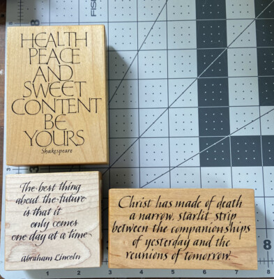 Wordsworth Wood Mount Rubber Stamp Lot Of 3 Sayings Quotes Shakespeare ...
