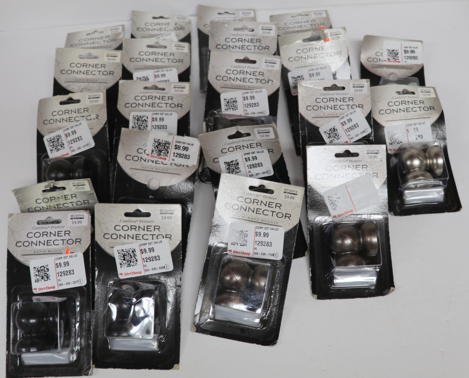 HUGE LOT 31 CAMBRIA PREMIER CORNER CONNECTORS DRAPERY CURTAIN RESALE ...