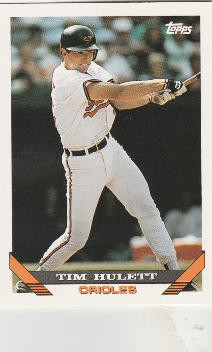 FREE SHIPPING-MINT-1993 Topps #327 Tim Hulett Baltimore Orioles ...