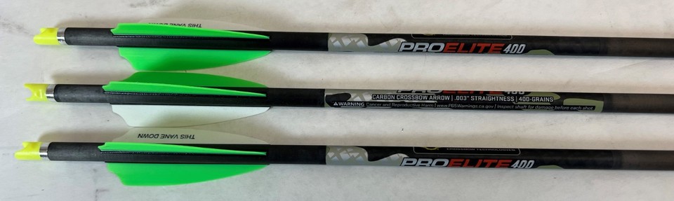 TenPoint 20-Inch Pro Elite 400 Carbon Crossbow Arrows, Alpha Nocks | eBay