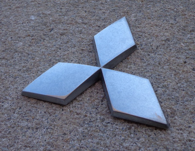 Mitsubishi Outlander 3.75" front bumper emblem badge decal logo OEM ...
