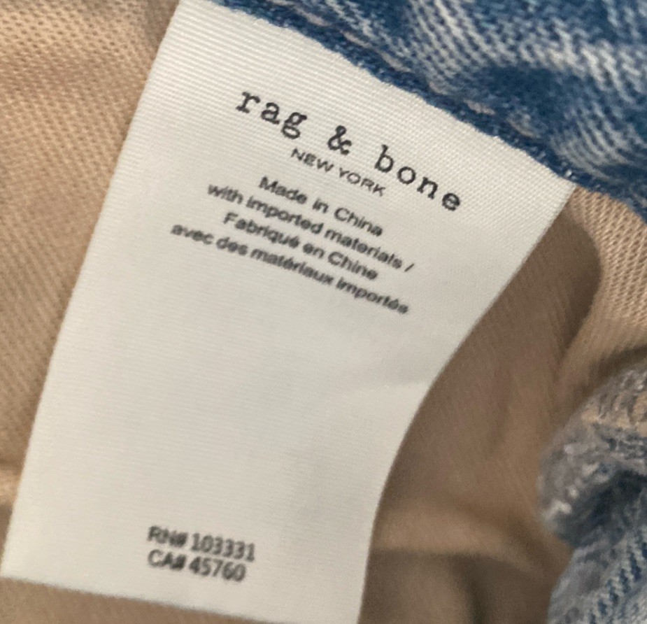Rag & Bone Sofie High-Rise Ultra Wide Jeans Size 28 Blue Kierra Light ...