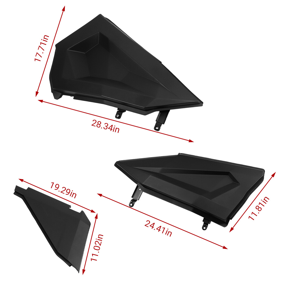 Lower Door Insert Set For Polaris RZR XP 4 1000 RZR XP 4 900 Turbo 4 ...